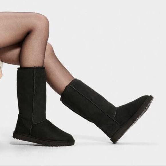 UGG | Shoes | Ugg Classic Tall Blacksize 5w | Poshmark